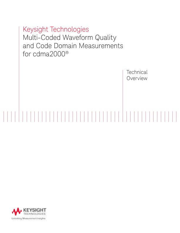 Multi-Coded Waveform Quality and Code Domain Measurements for cdma2000 PDF Asset Page | Keysight